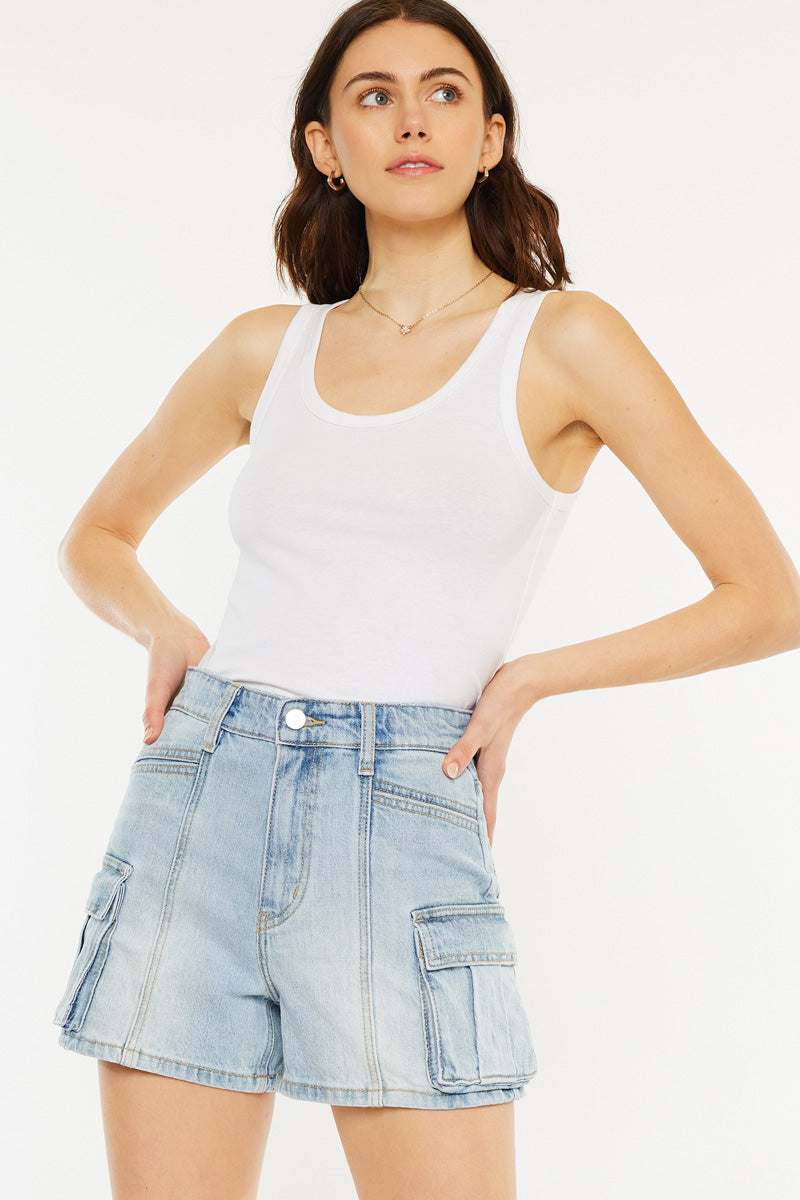 Ashleigh Ultra High Rise Cargo Shorts – Official Kancan USA