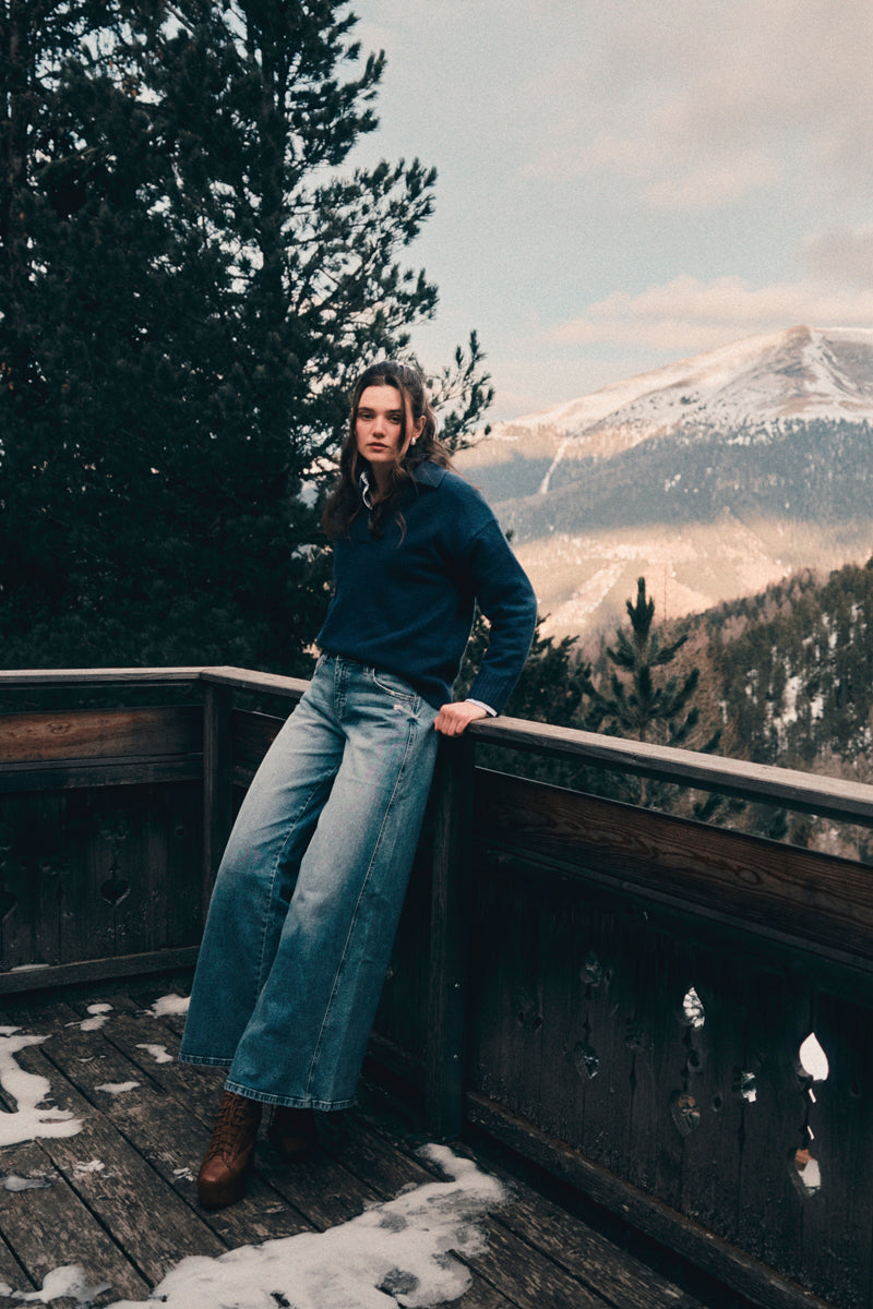 Renee Essentials Mid Rise Super Wide Jeans – Kancan USA