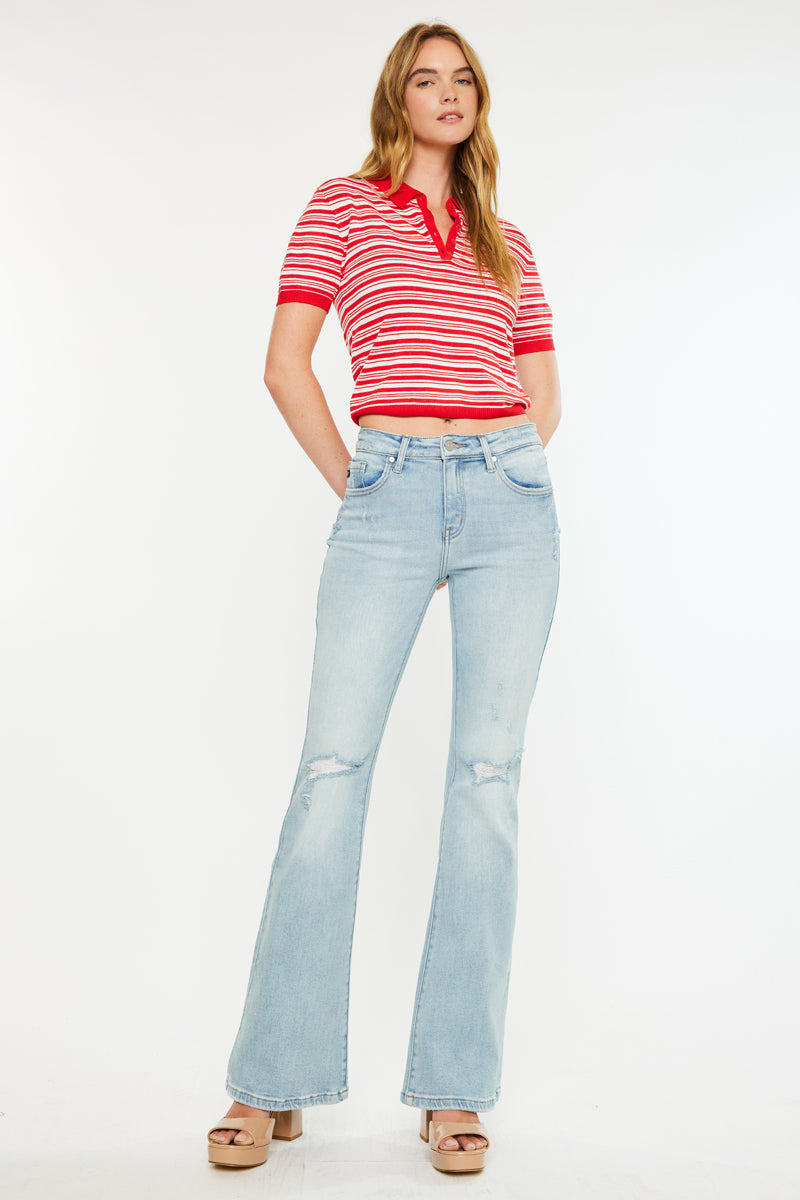 Abigail High Rise Flare – Kancan USA