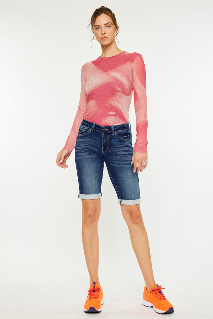 Riley Mid Rise Bermuda Shorts – Kancan USA