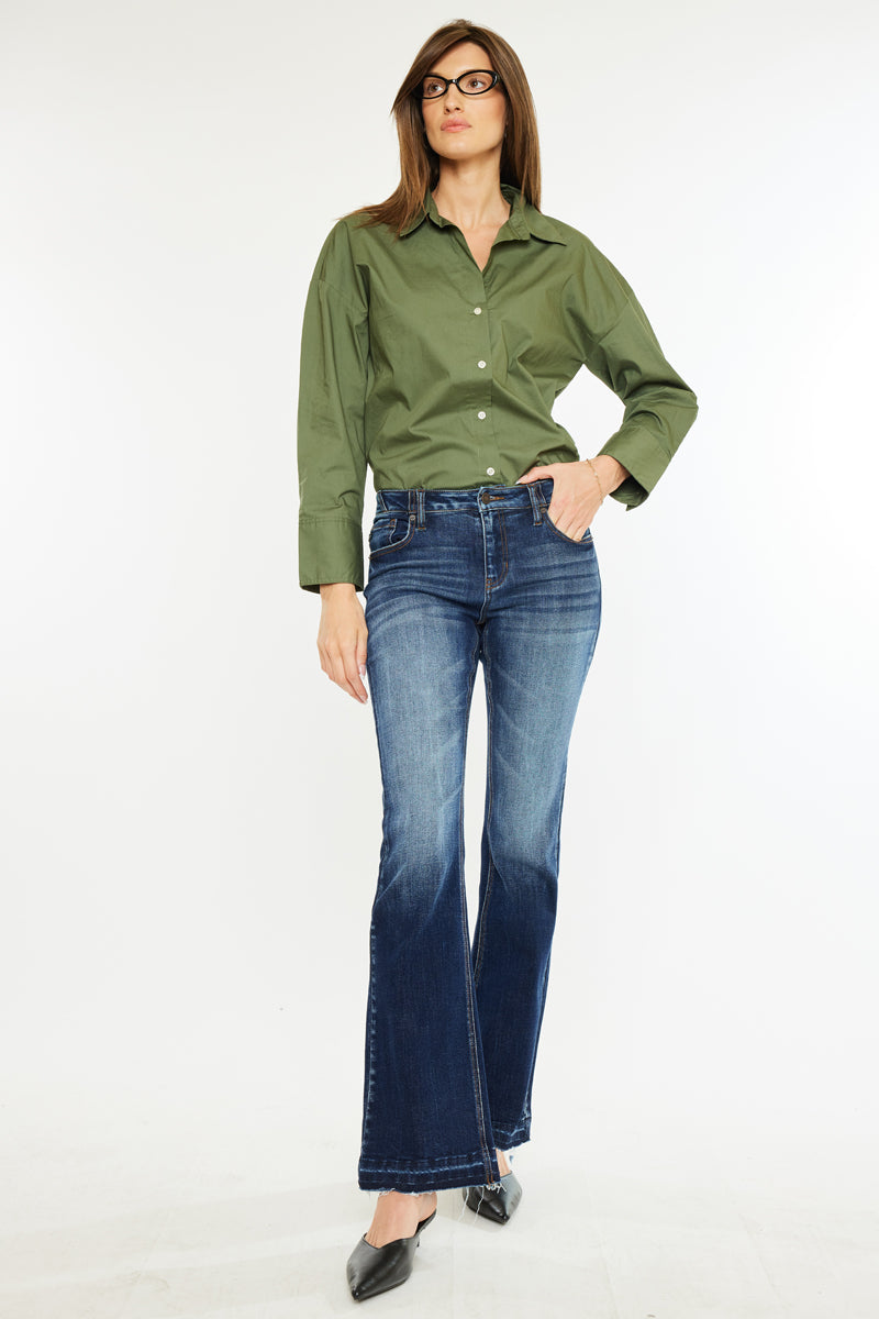 Rowan Mid Rise Flare – Kancan USA