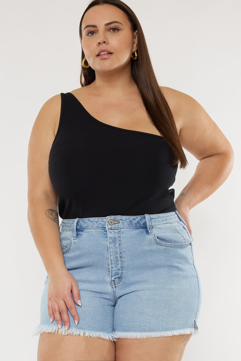 Imogen High Rise Mom Shorts (Plus Size) – Official Kancan USA