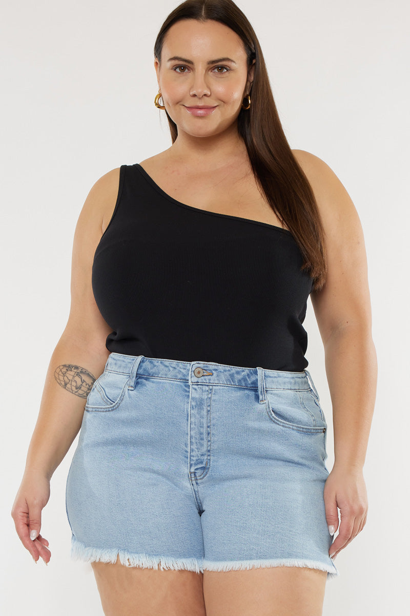 Imogen High Rise Mom Shorts (Plus Size) – Official Kancan USA