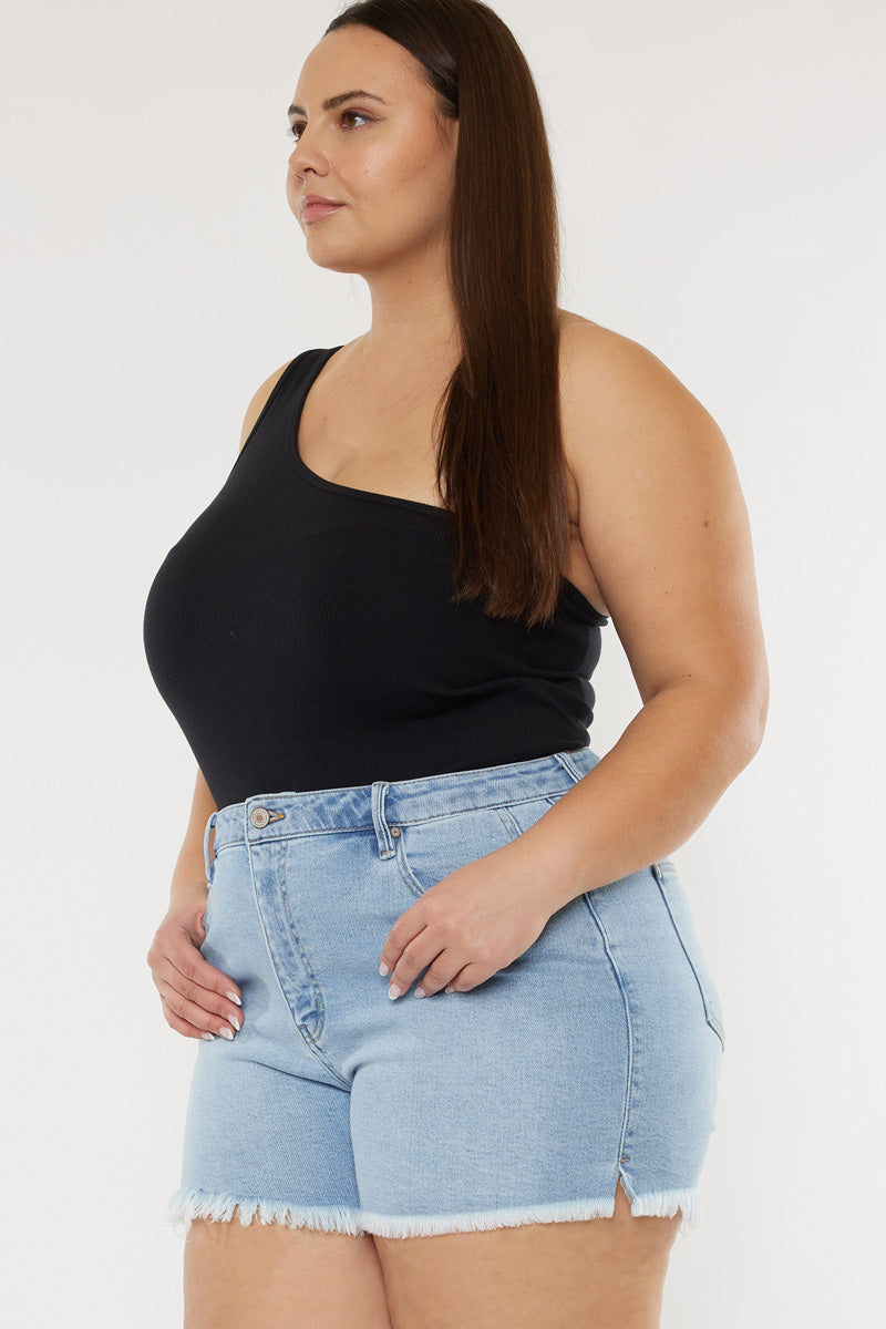 Imogen High Rise Mom Shorts (Plus Size) – Official Kancan USA