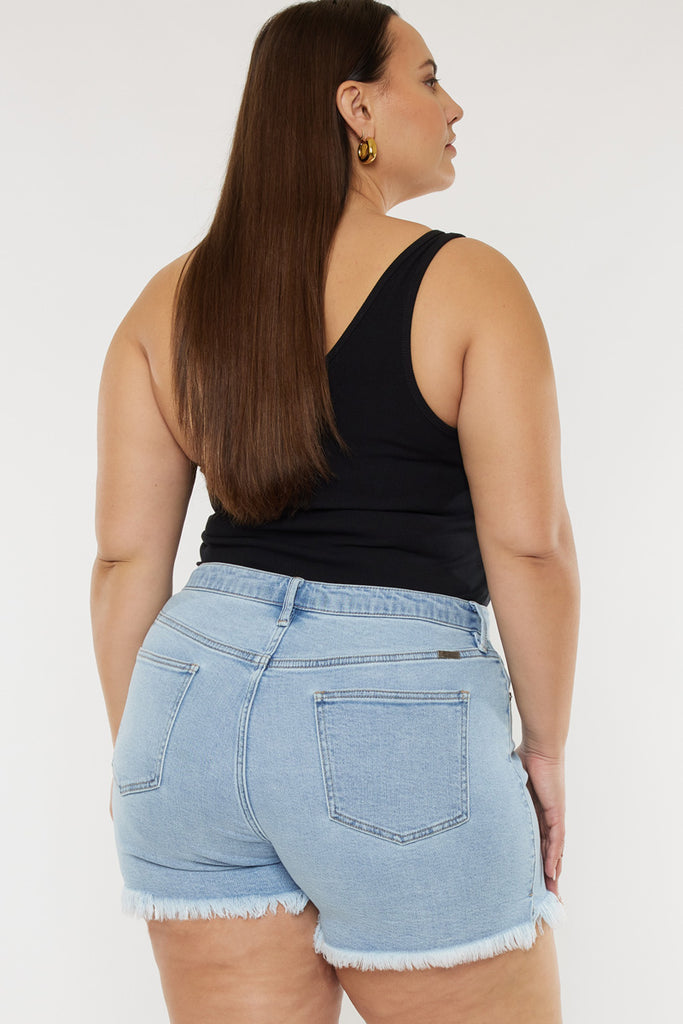 Imogen High Rise Mom Shorts (Plus Size) | Official Kancan USA