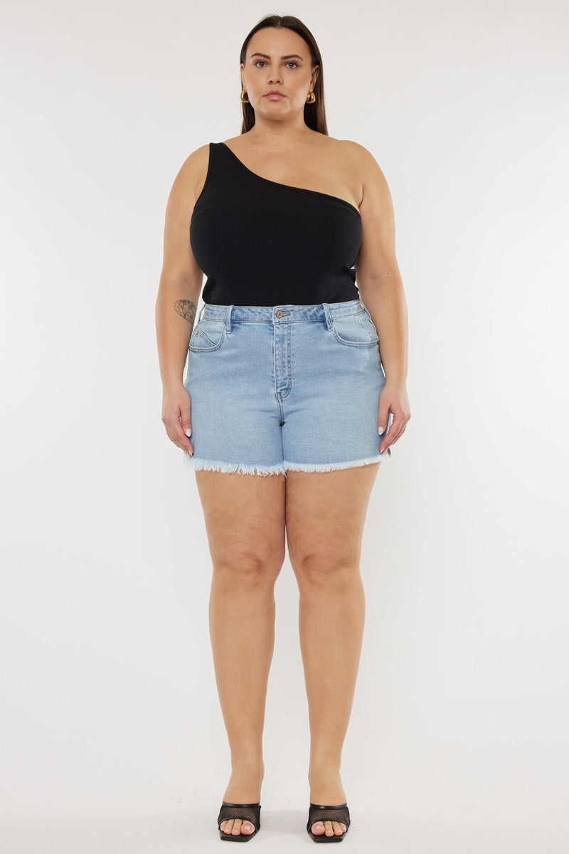 Imogen High Rise Mom Shorts (Plus Size) – Official Kancan USA