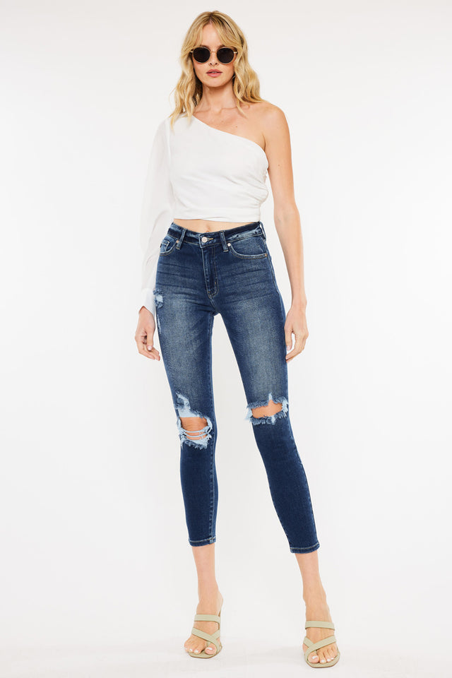 Serena High Rise Ankle Skinny Jeans – Official Kancan USA