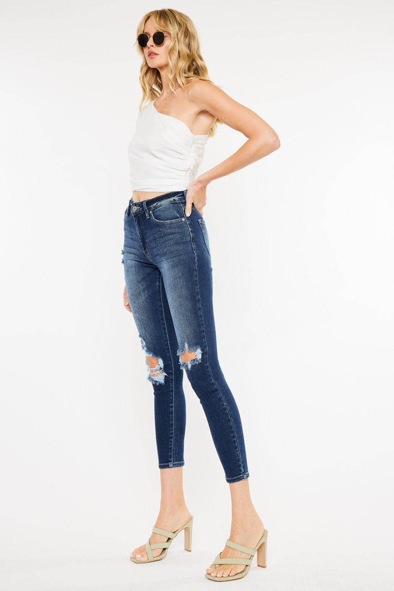 Serena High Rise Ankle Skinny Jeans – Official Kancan USA