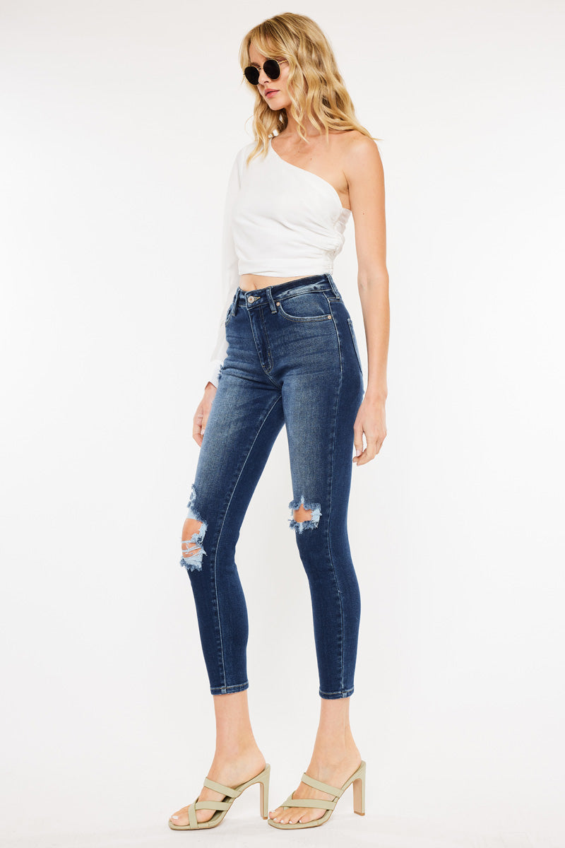 Serena High Rise Ankle Skinny Jeans – Official Kancan USA