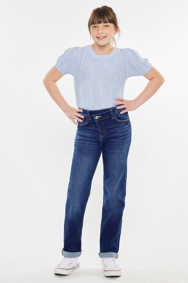 Milly Mid Rise Kids Straight – Kancan USA