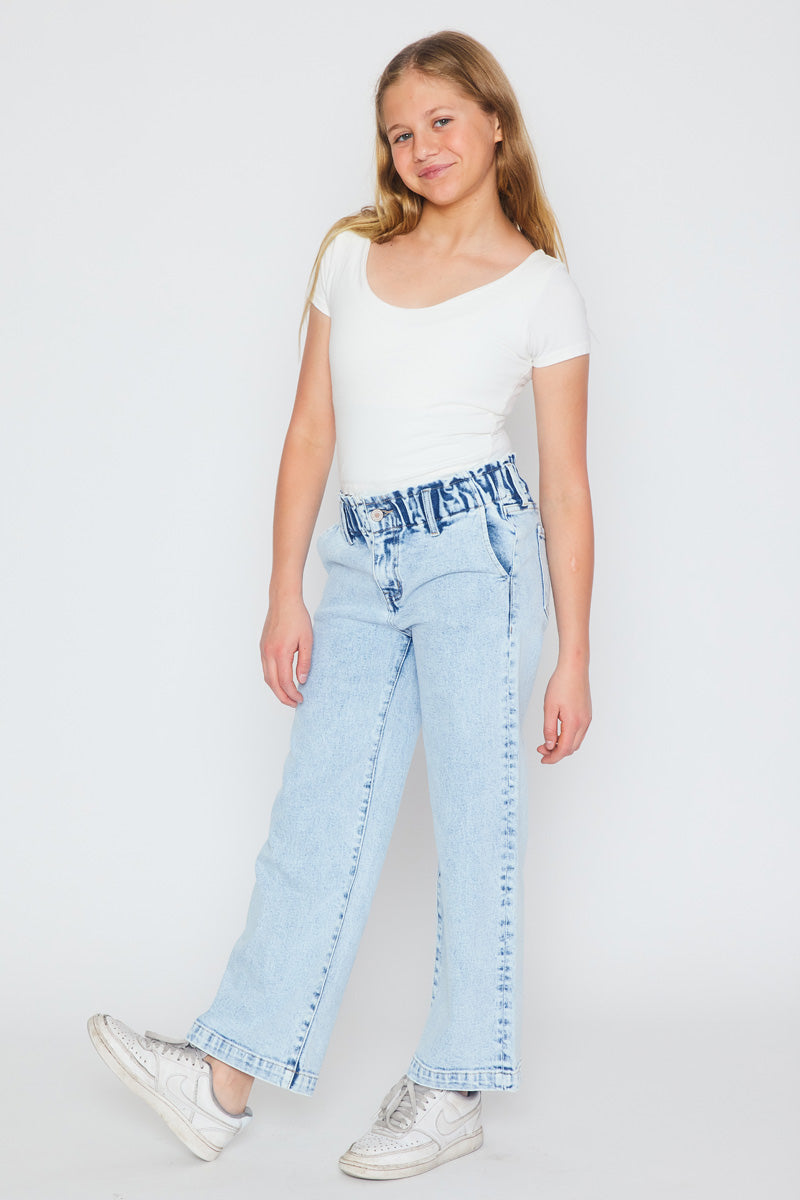 Rubi High Rise Wide Leg Kids Jeans – Official Kancan USA