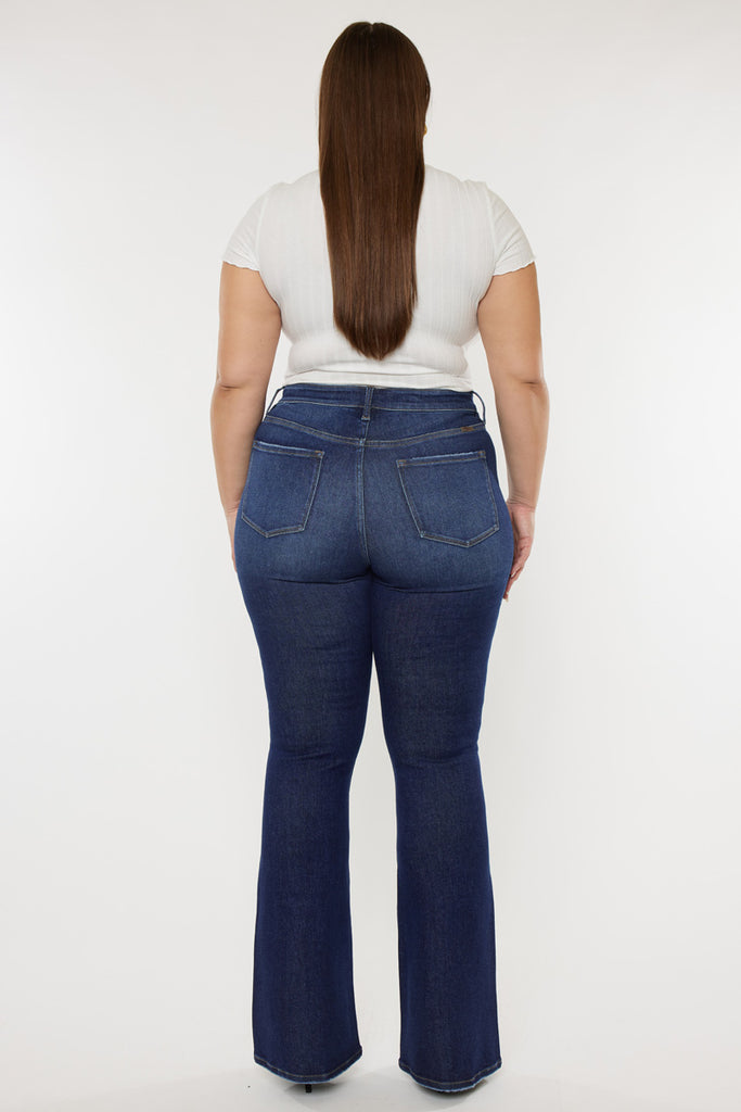 Solange High Rise Flare Jeans (Plus Size) | Official Kancan USA