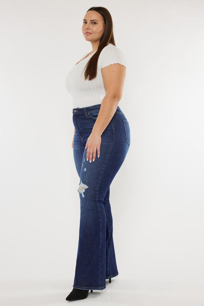 Solange High Rise Flare Jeans (Plus Size) | Official Kancan USA