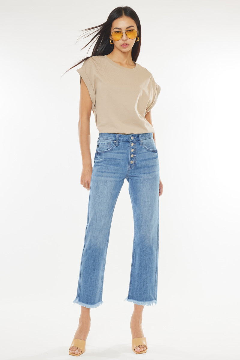 Taurus High Rise Straight Leg Jeans – Official Kancan USA
