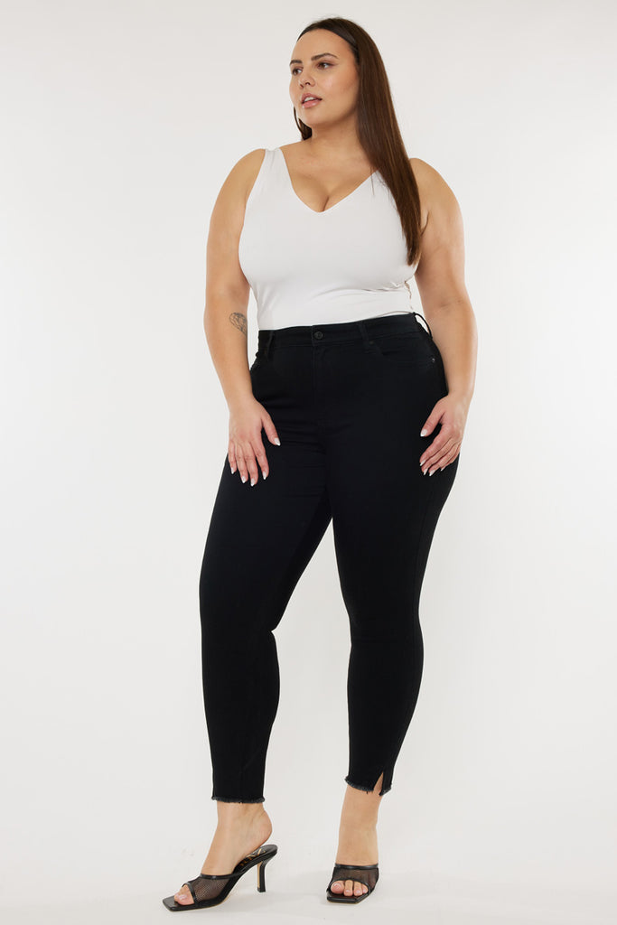 Naira Ultra High Rise Ankle Skinny Jeans (Plus Size) | Official Kancan USA