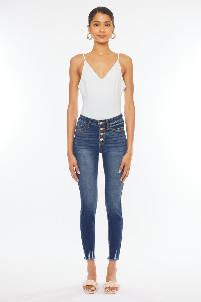 Jenny High Rise Ankle Skinny Jeans – Official Kancan USA